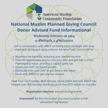 Events - American Muslim Community Foundation