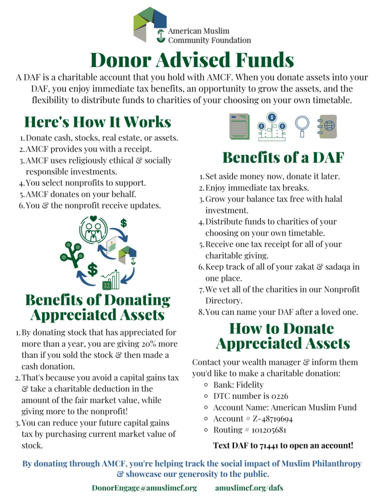 Donor Advised Fund (DAF) - American Muslim Community Foundation